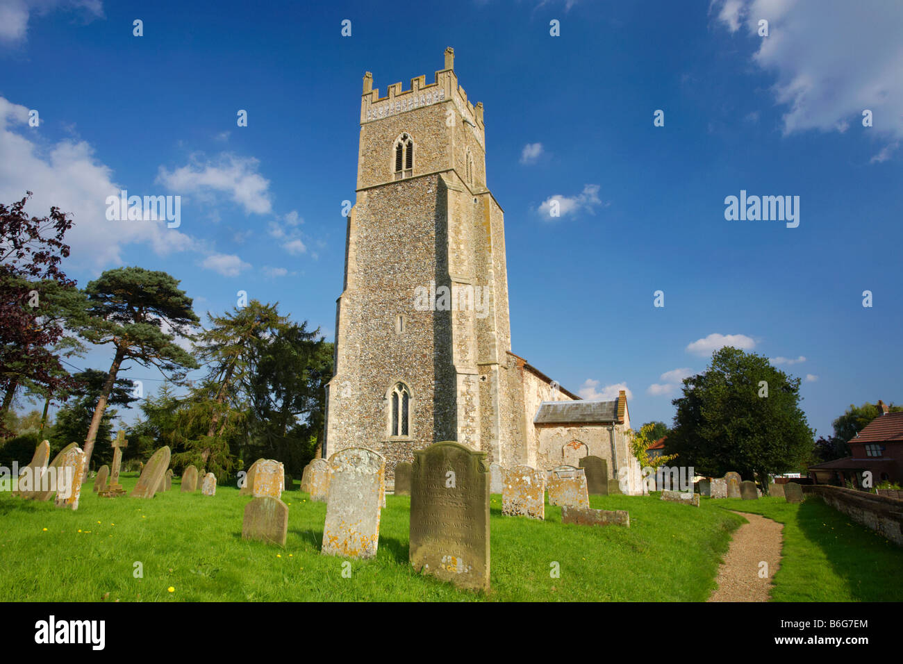 Foxley Church in the Norfolk Countryside Stock Photo - Alamy