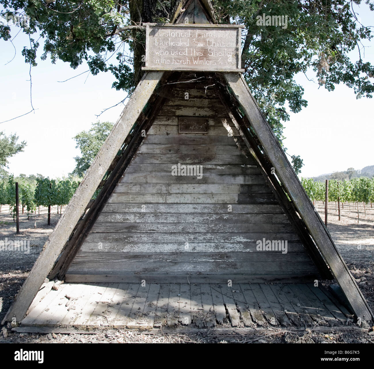 Historical Landmark dedicated to the children who used pictured scho ...