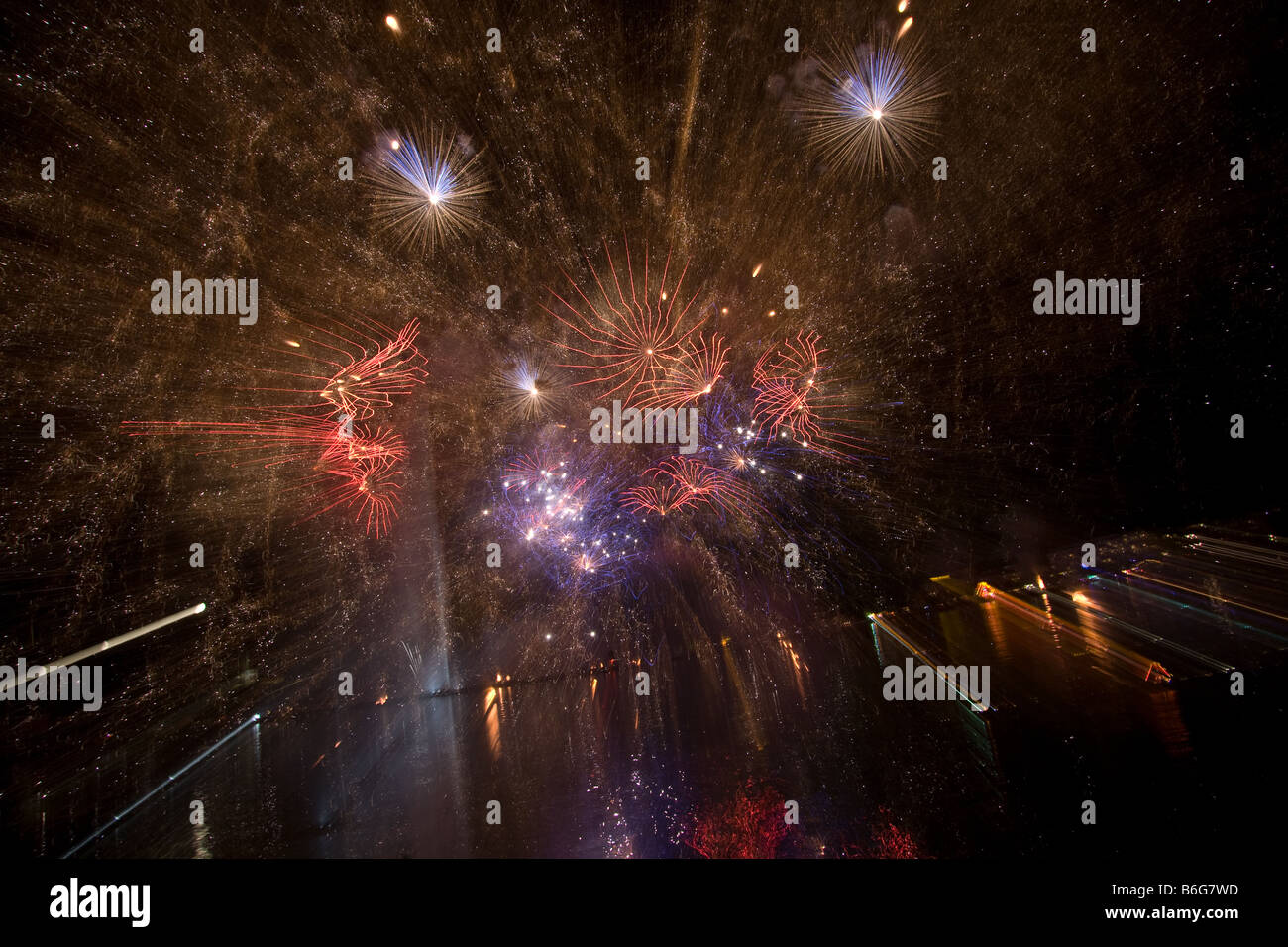 Geneva fireworks #1 Stock Photo - Alamy