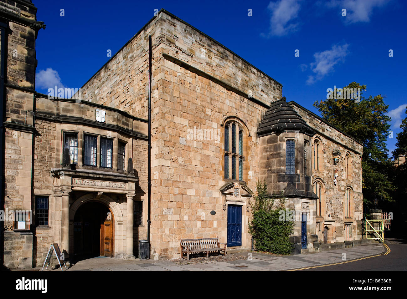 Durham Palace Square University Buildings Durhamshire UK Great Britain ...