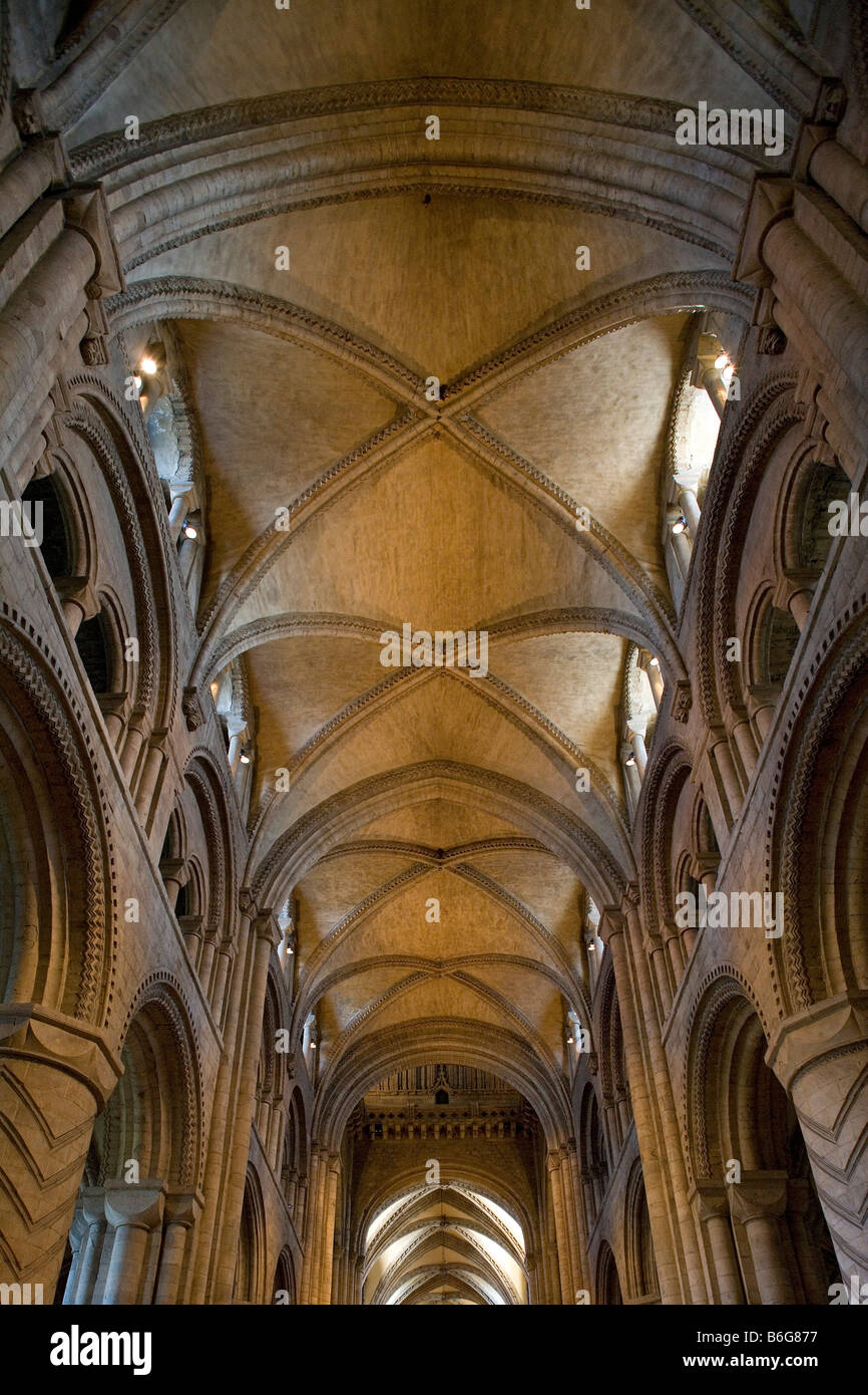 Durham cathedral mainly 1095 1133 central nave Durhamshire UK Great ...
