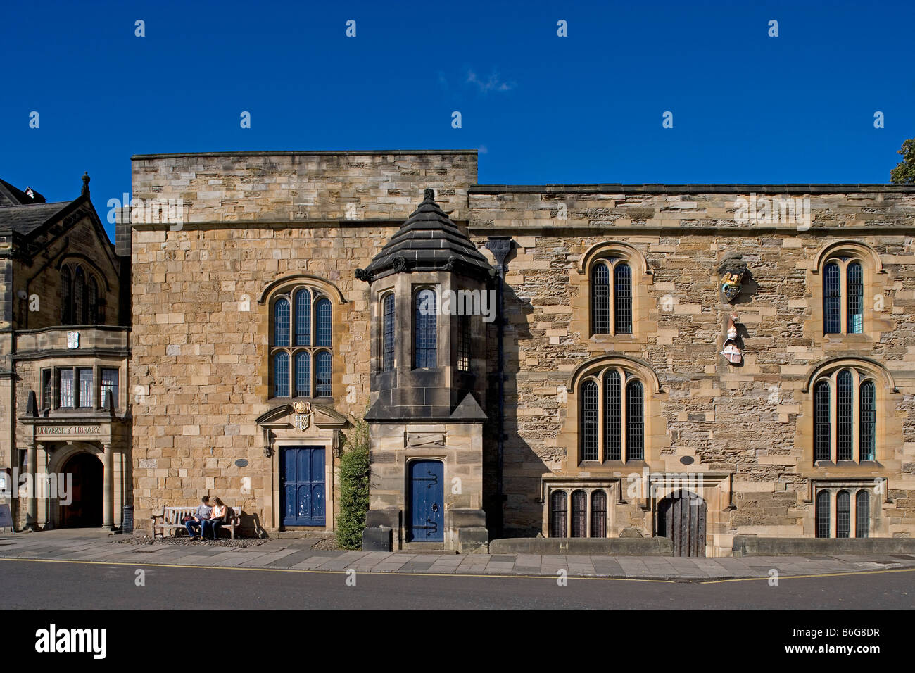 Durham Palace Square University Buildings Durhamshire UK Great Britain ...