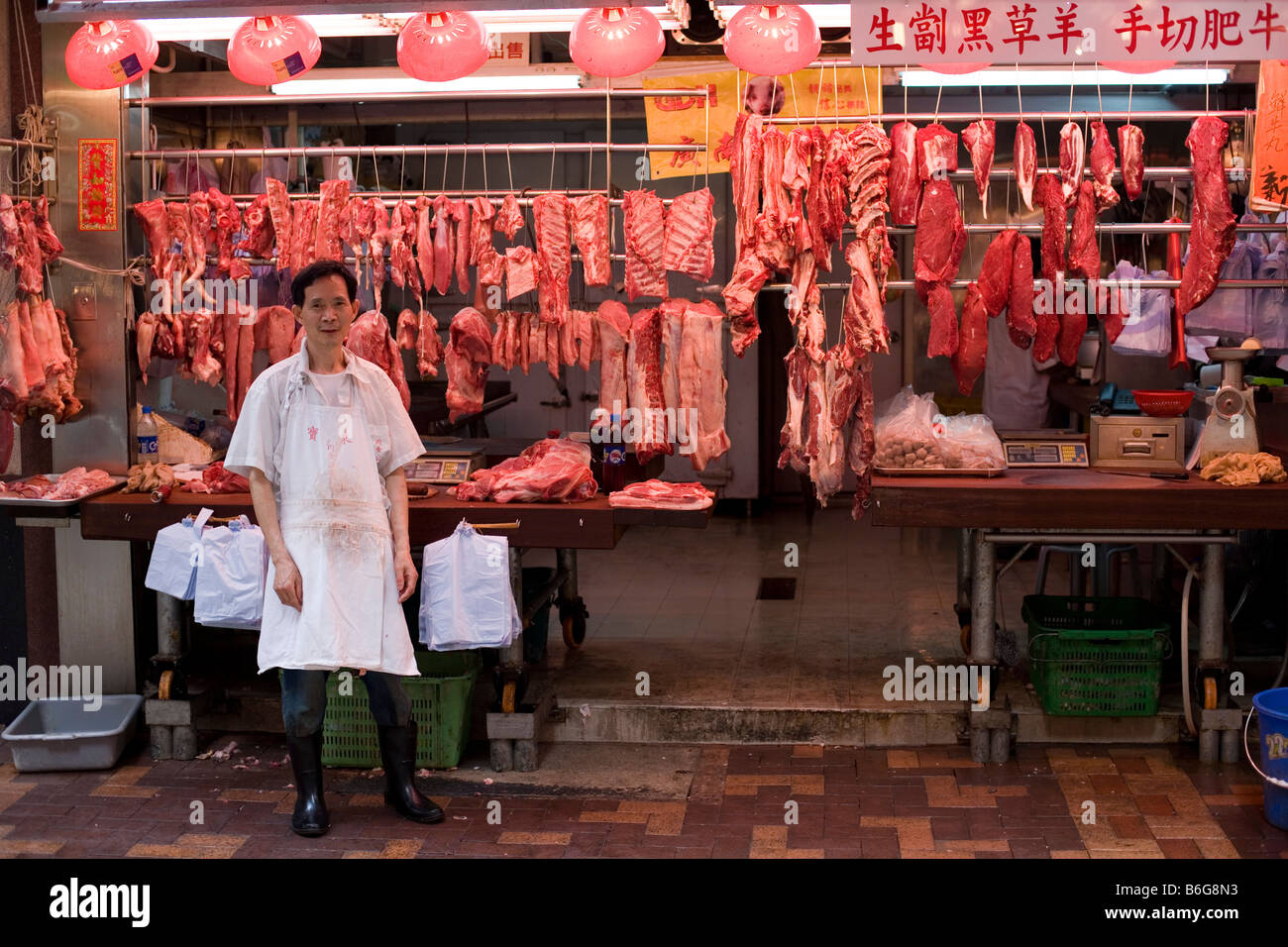 Butcher shop in china hi-res stock photography and images - Alamy