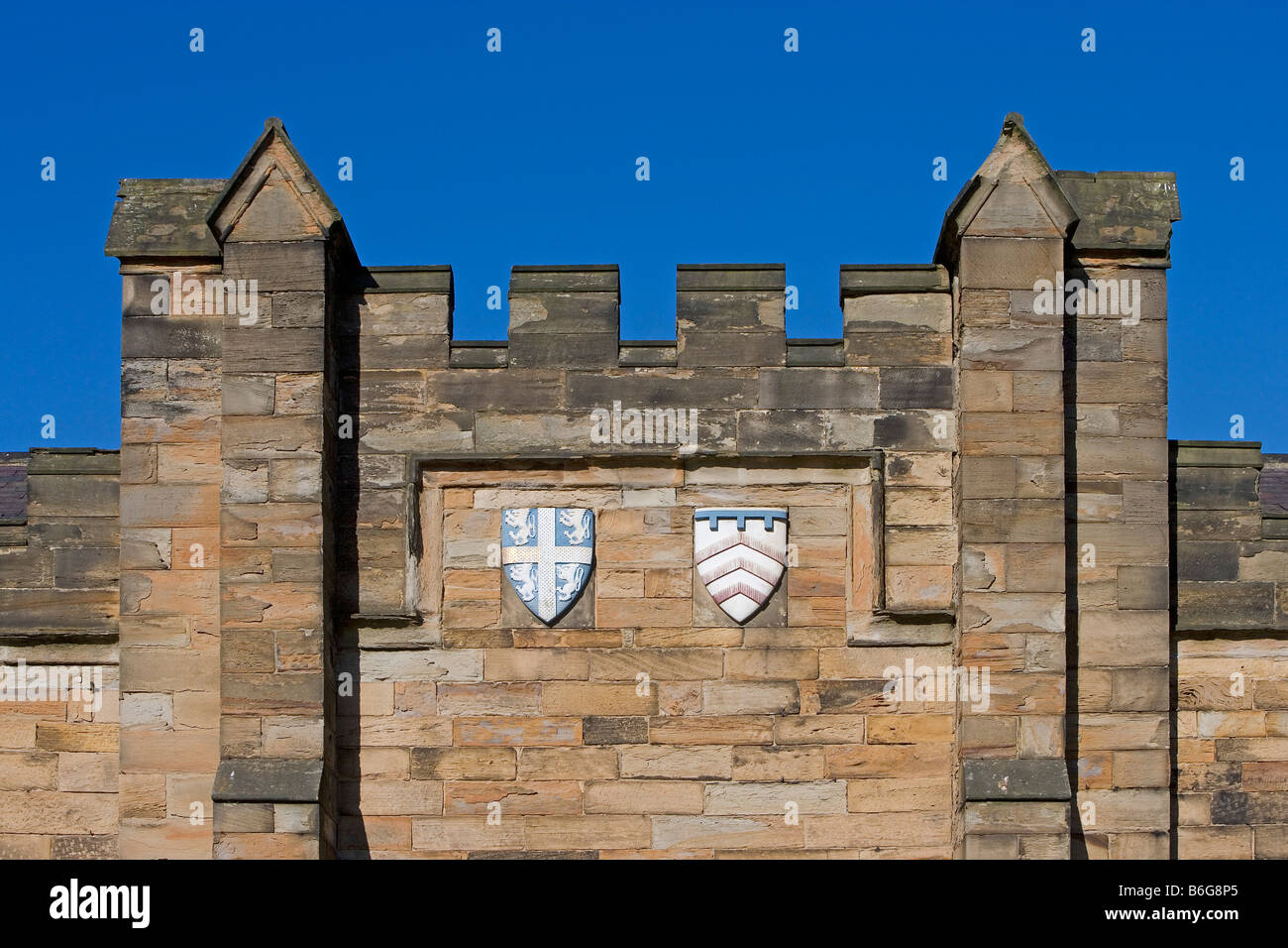 Durham Palace Square University Buildings Durhamshire UK Great Britain ...
