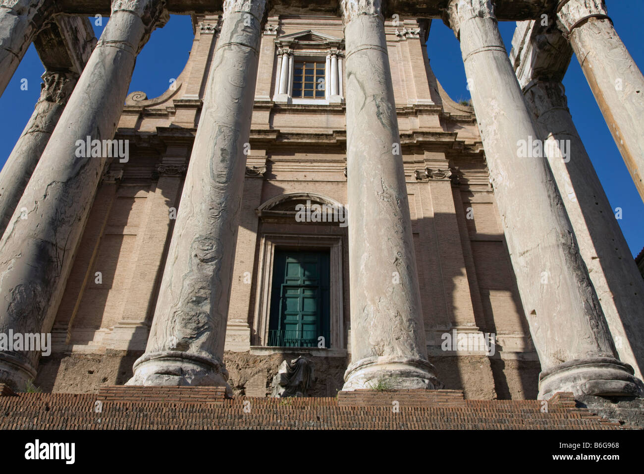 Church with columns inside the Palatine in Rome Italy Stock Photo - Alamy