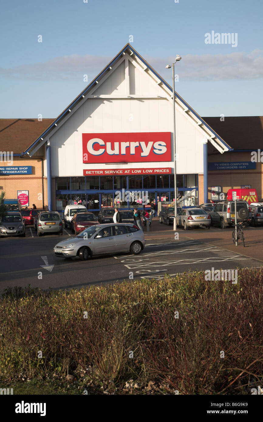 Currys shop and car park, Copdock, Ipswich, Suffolk, England Stock ...