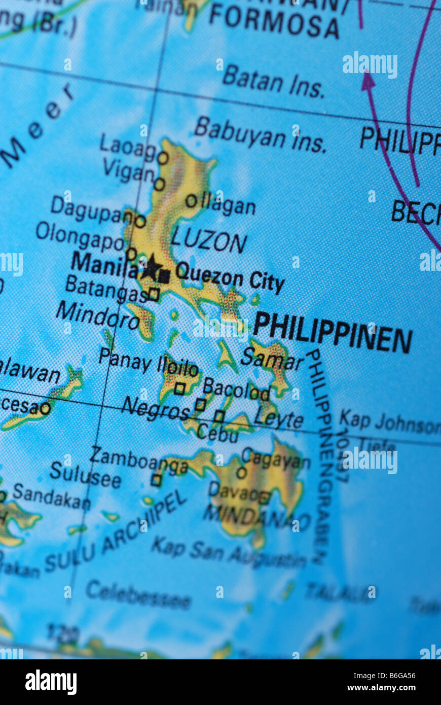 Map of philippines hi-res stock photography and images - Alamy