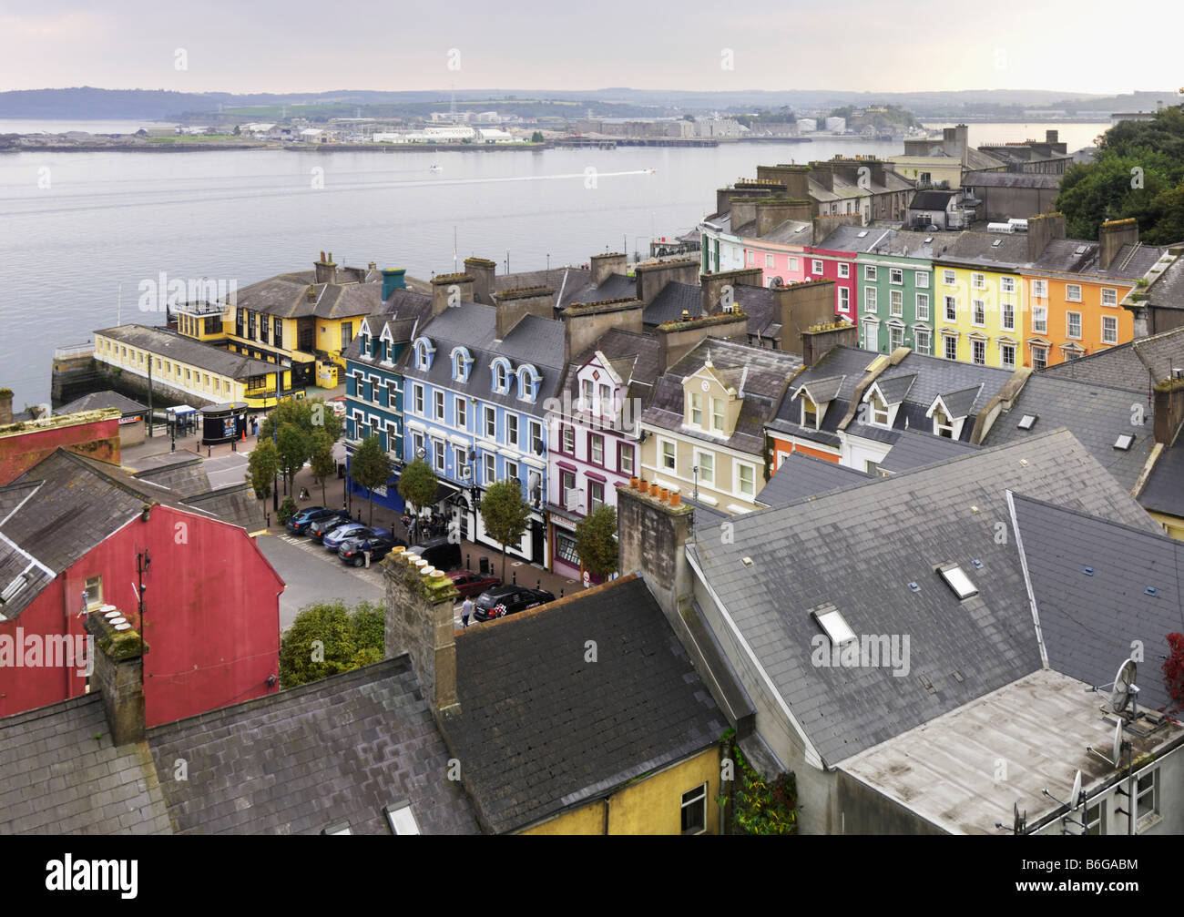 Colorful houses of cobh hi-res stock photography and images - Alamy