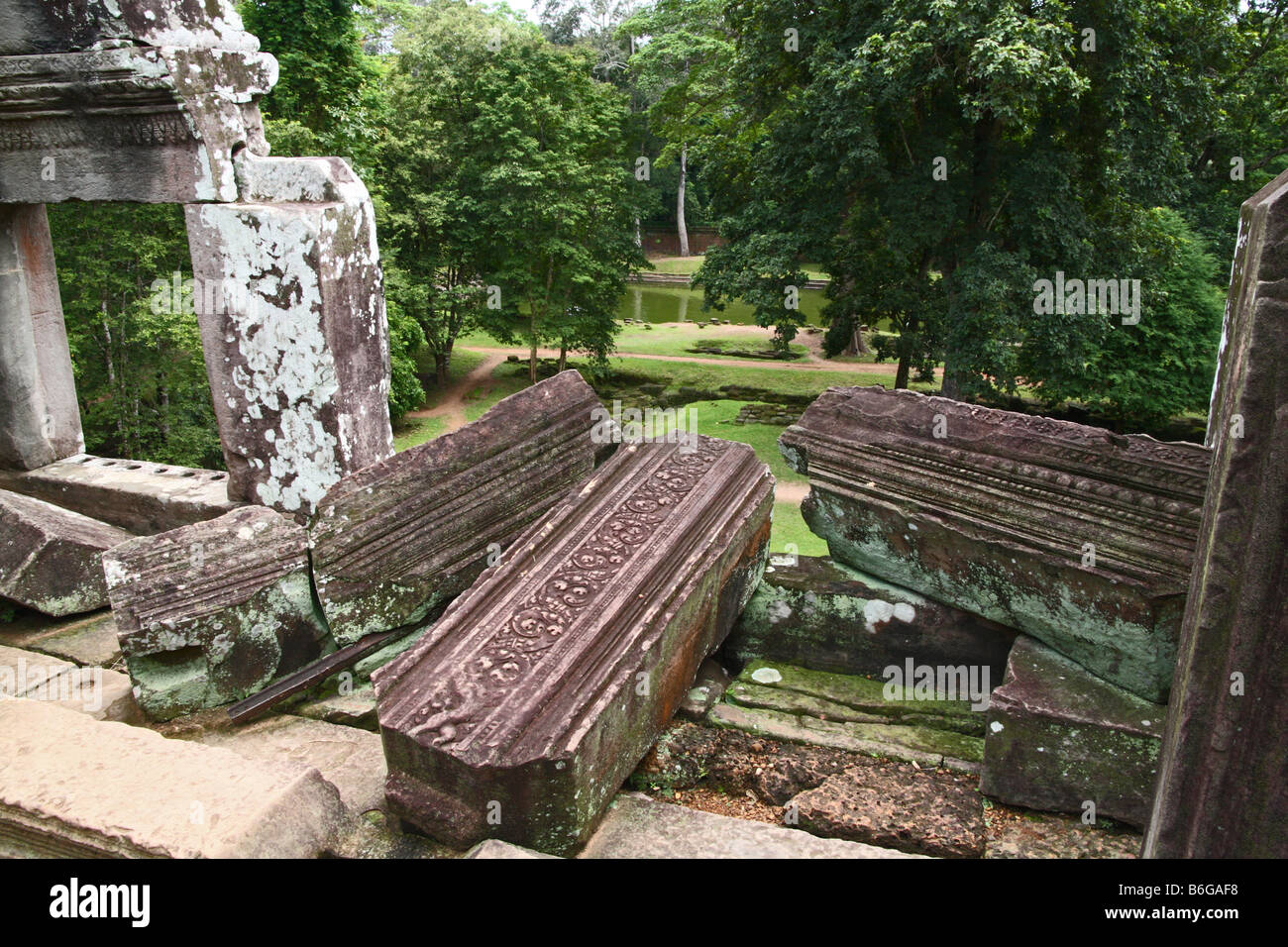 Ancient Ruins Angkor Wat Temples, Angkor Wat Cambodia Stock Photo - Alamy