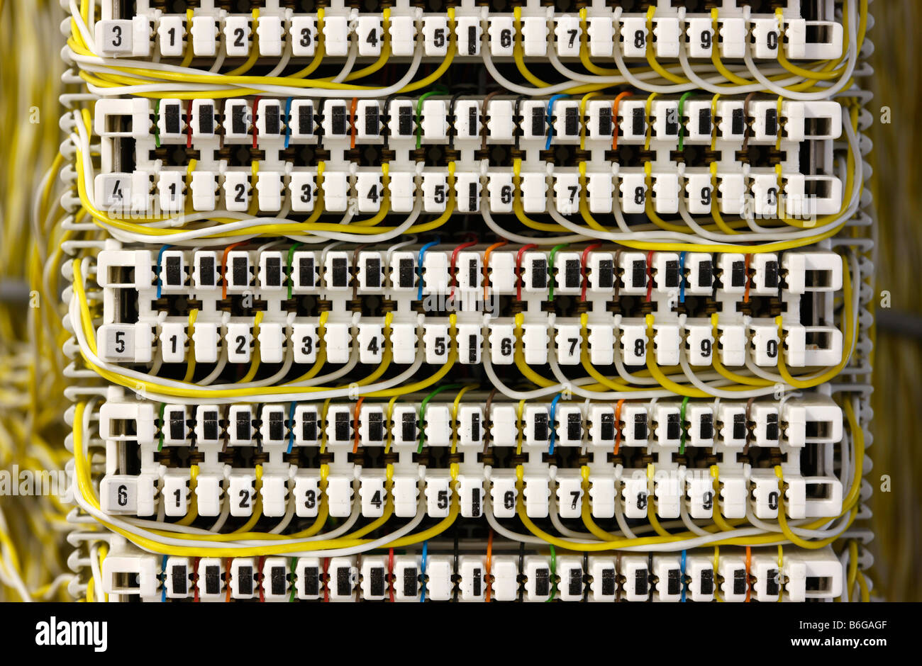 DEU Germany Cable of a computer server center of a company Stock Photo ...