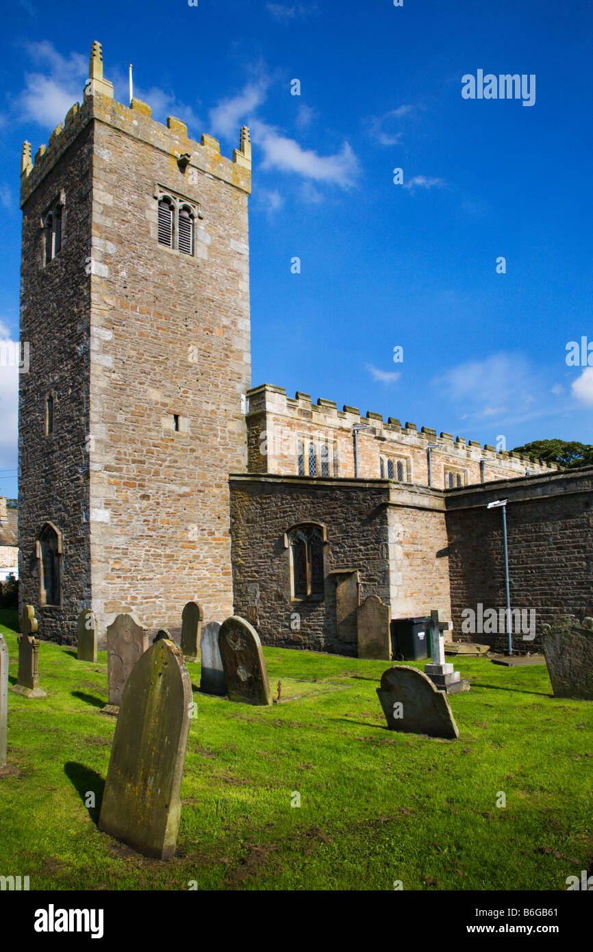 St Oswalds Church Askrigg Wensleydale Yorkshire England Stock Photo - Alamy