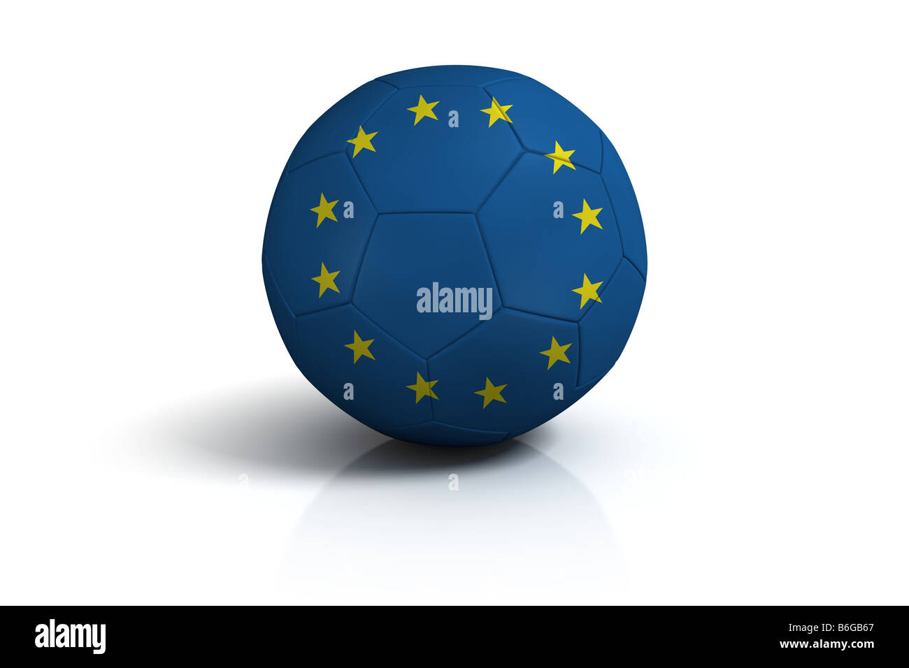 Europe football on white Background Stock Photo - Alamy