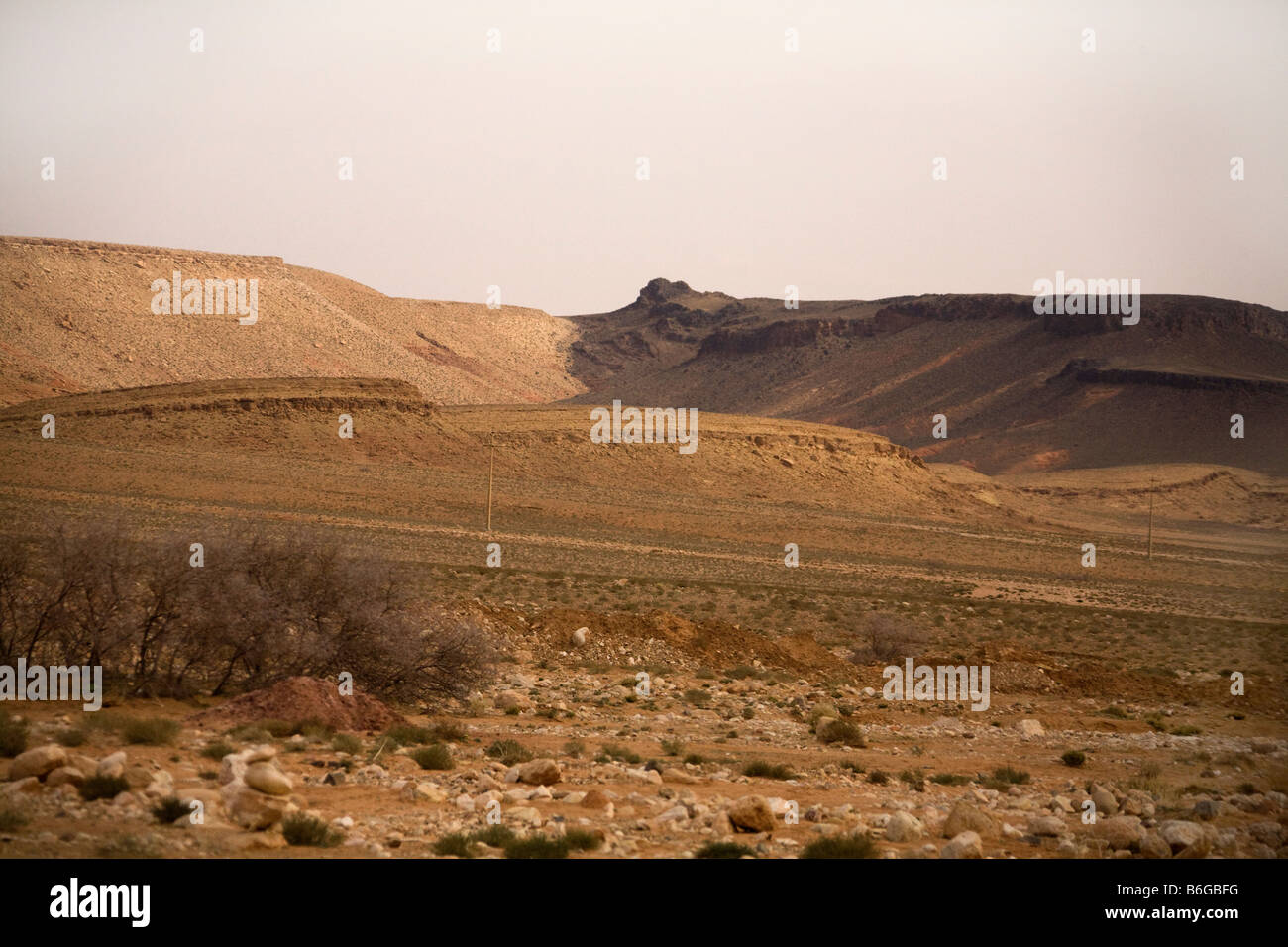 Remarkable geological formation where ante attlas meets Atlas mountain ...