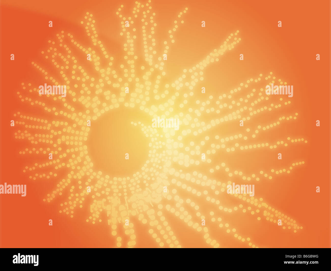 Spiral abstract illustration formed of round dots Stock Photo - Alamy