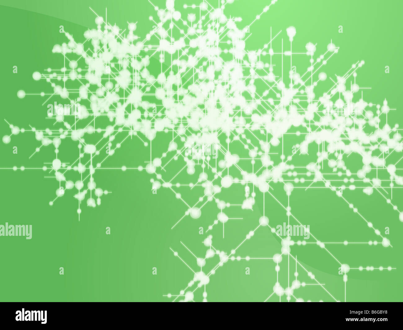 Illustration of technical data flows and nodes Stock Photo - Alamy