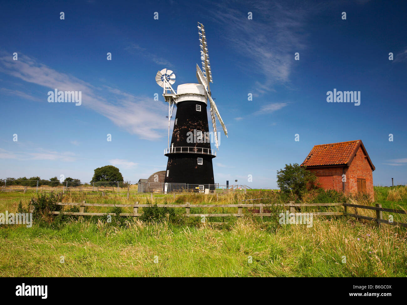 Berney Arms Mill on the Norfolk Broads Stock Photo - Alamy