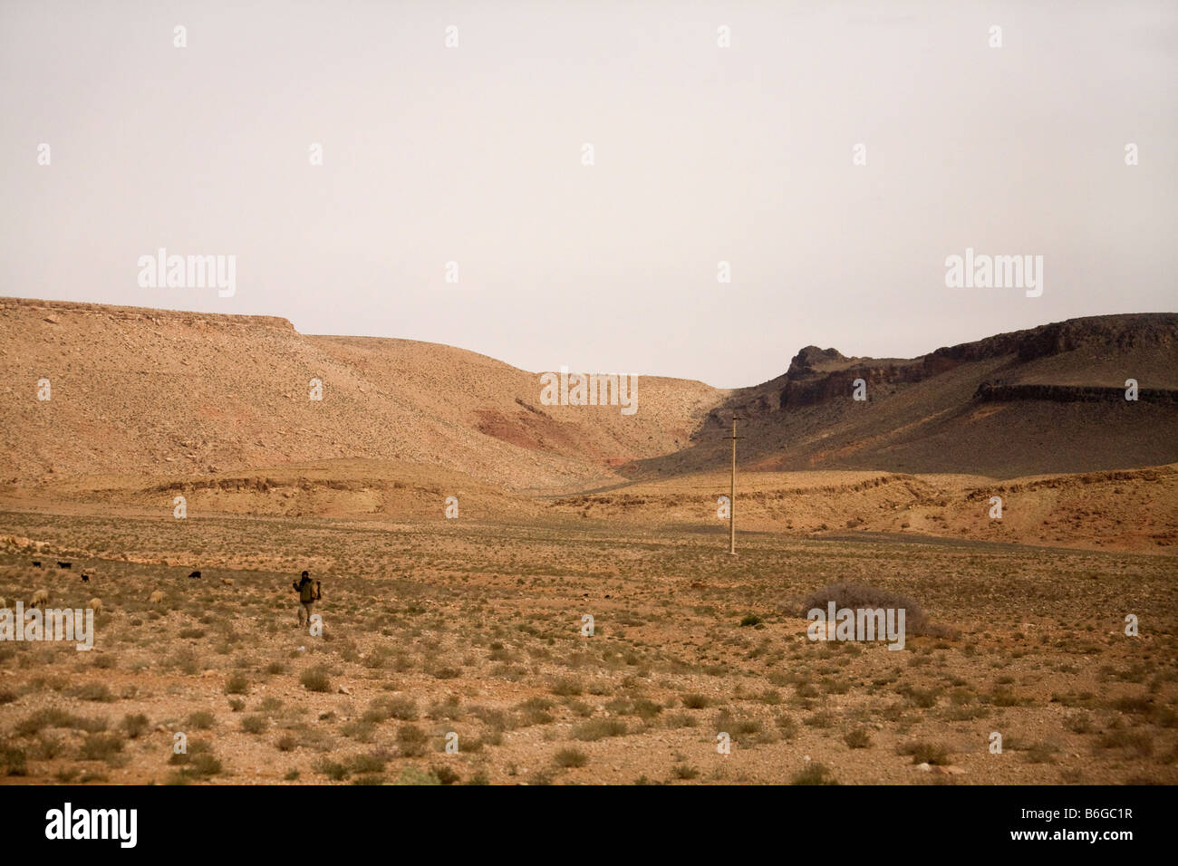 Remarkable geological formation where ante attlas meets Atlas mountain ...