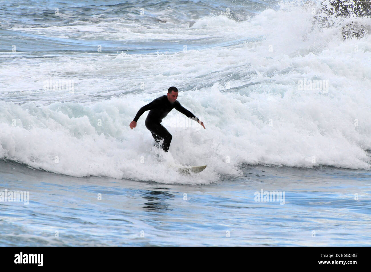 Israel Haifa Bat Galim beach Surfing Stock Photo - Alamy