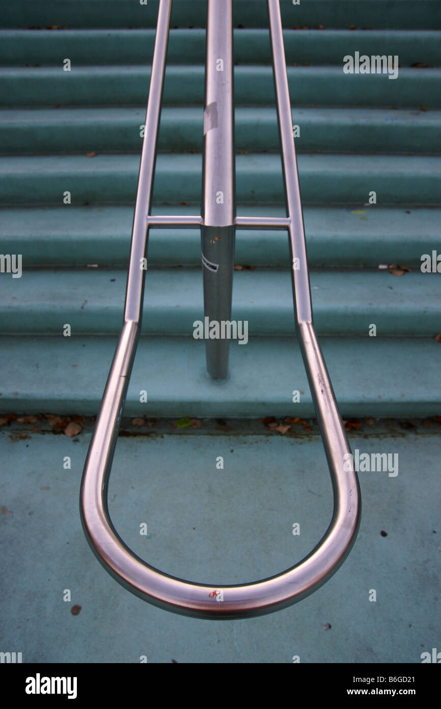 Blue metal banister hi-res stock photography and images - Alamy