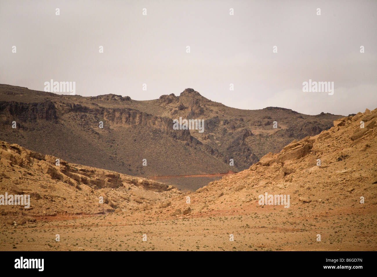 Remarkable geological formation where ante attlas meets Atlas mountain ...
