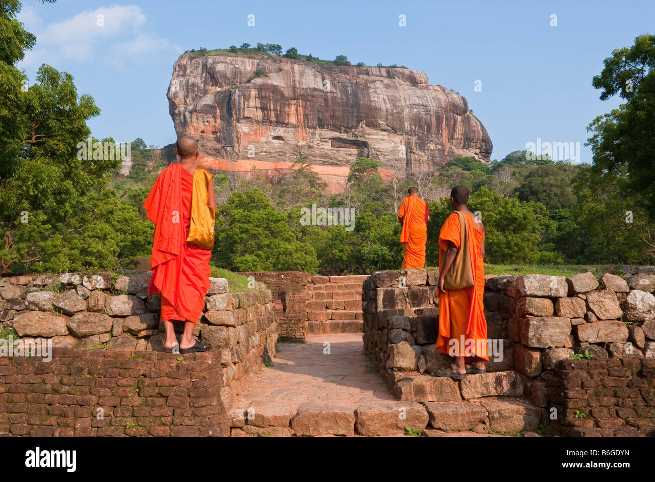 The rock fortress of Sigiriya (Lion Rock), UNESCO World Heritage Site ...