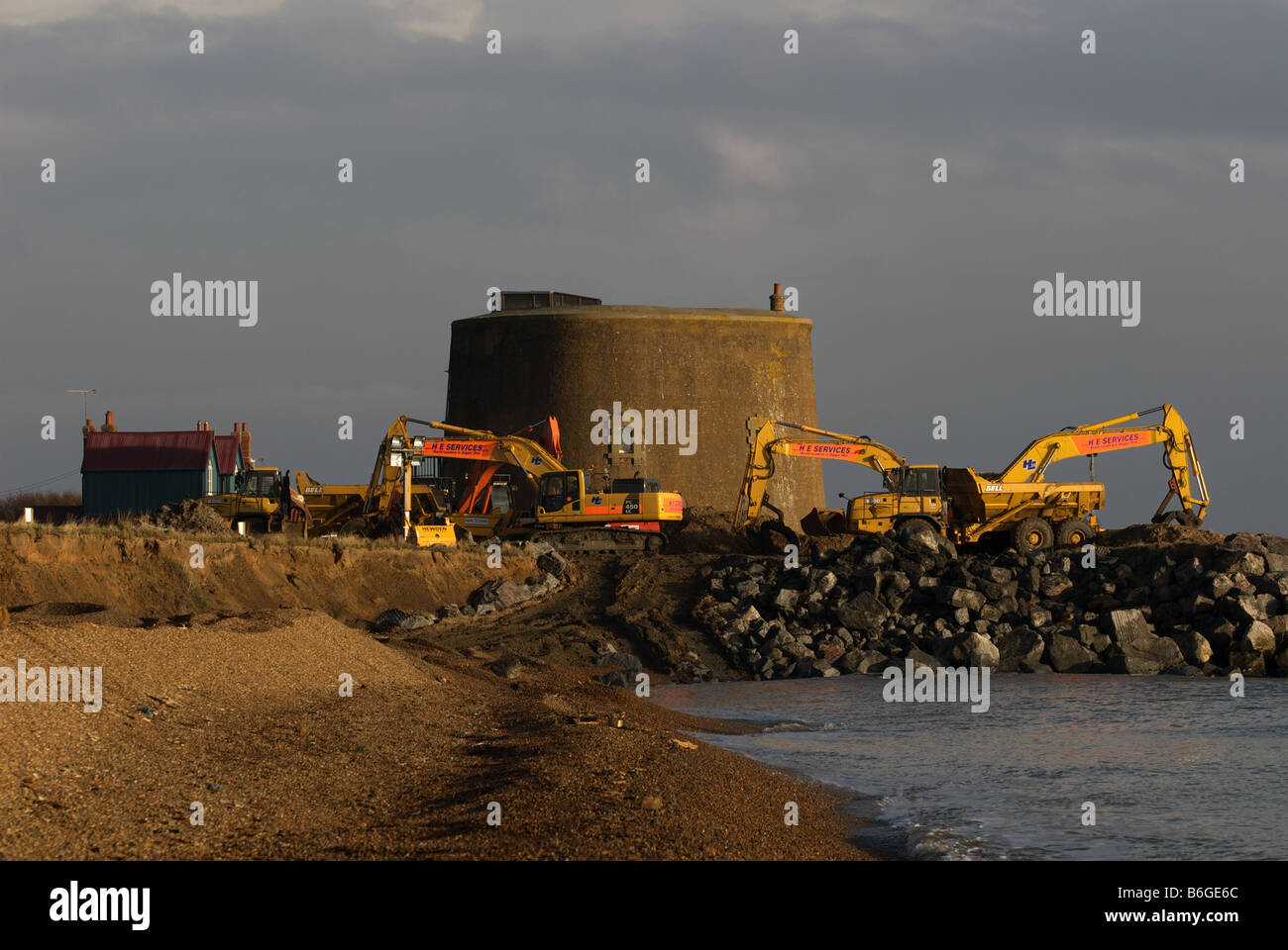 Rock armour sea defence project hi-res stock photography and images - Alamy