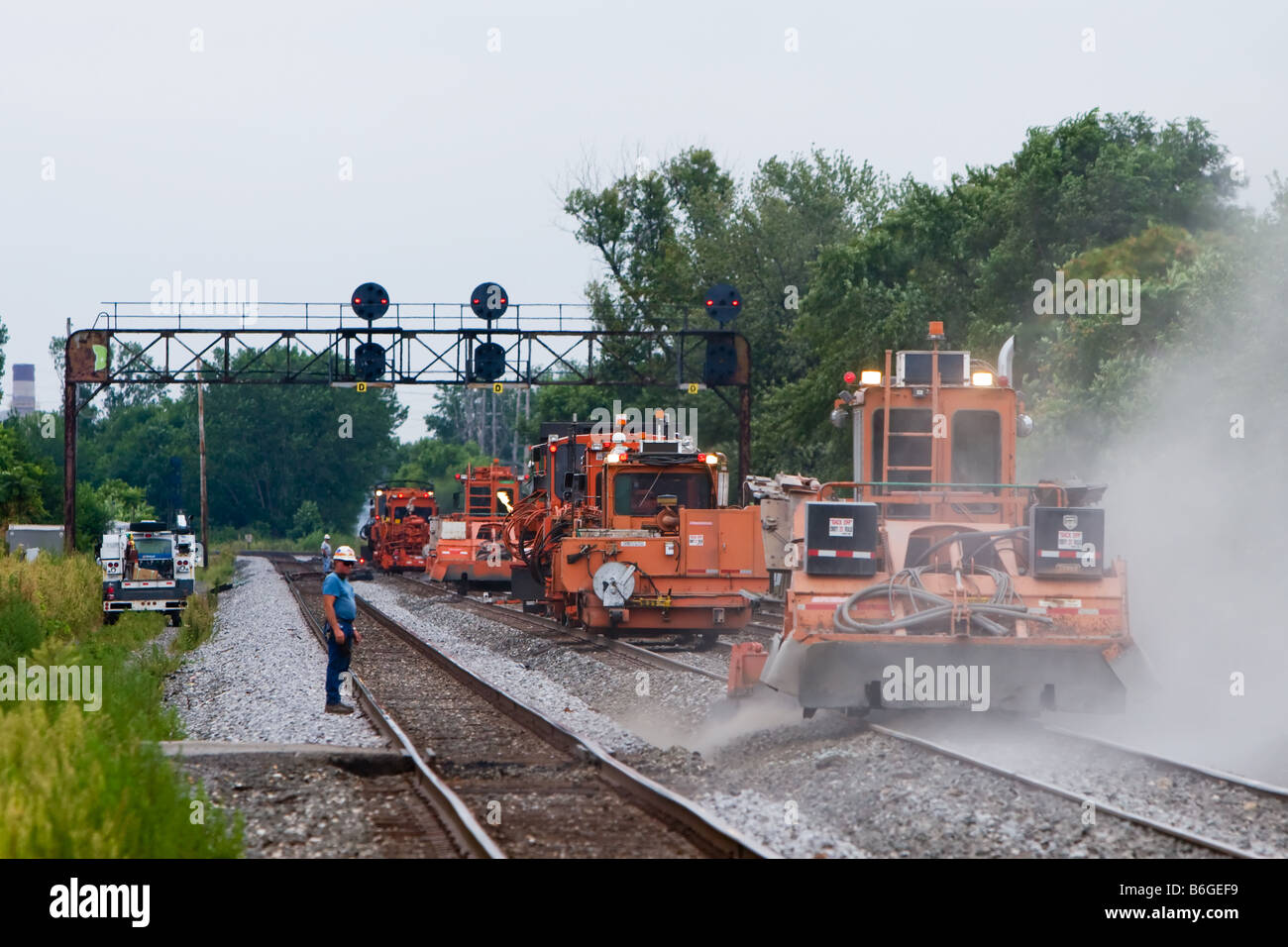 Railroad track maintenance hi-res stock photography and images - Alamy
