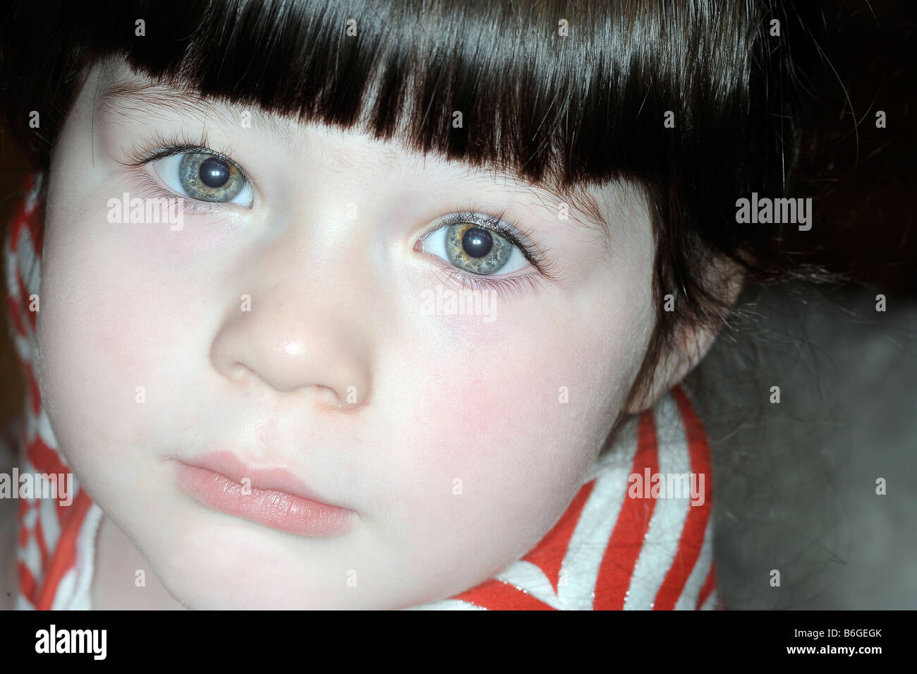 girl portrait toddler face Stock Photo - Alamy
