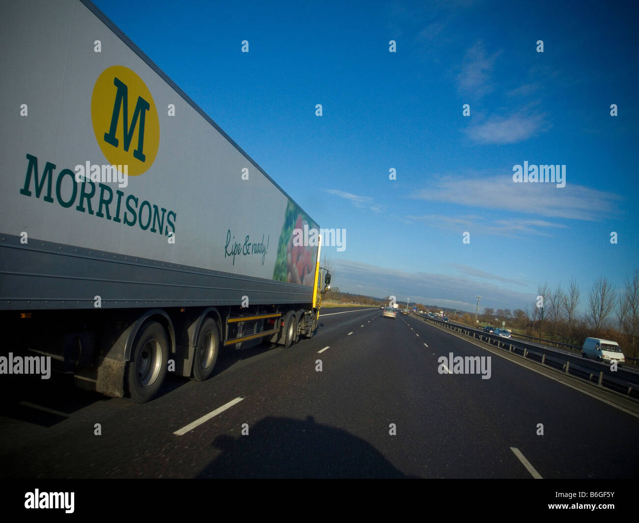 Morrisons delivery truck hi-res stock photography and images - Alamy