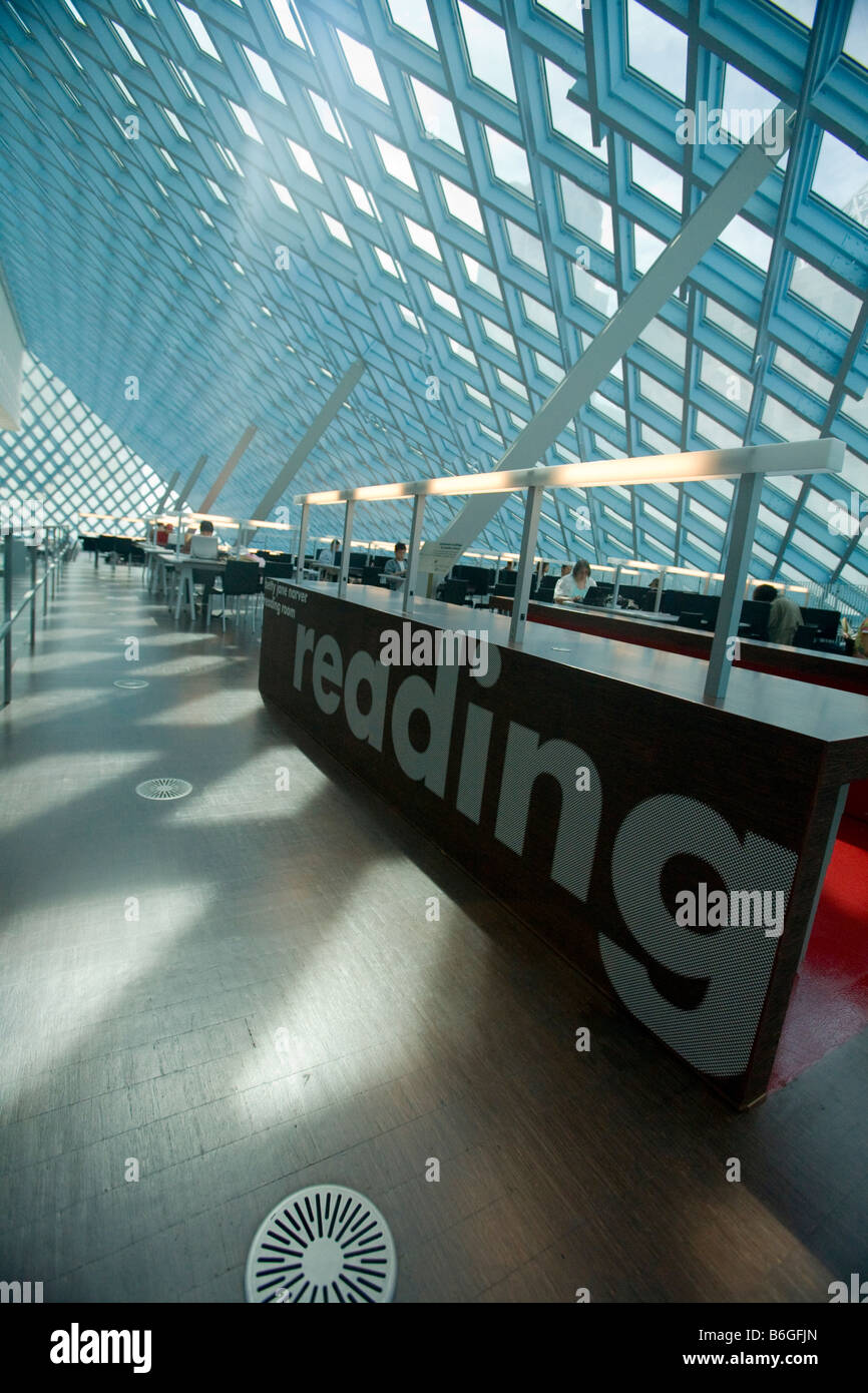 Seattle, Washington; Seattle Public Library Stock Photo - Alamy