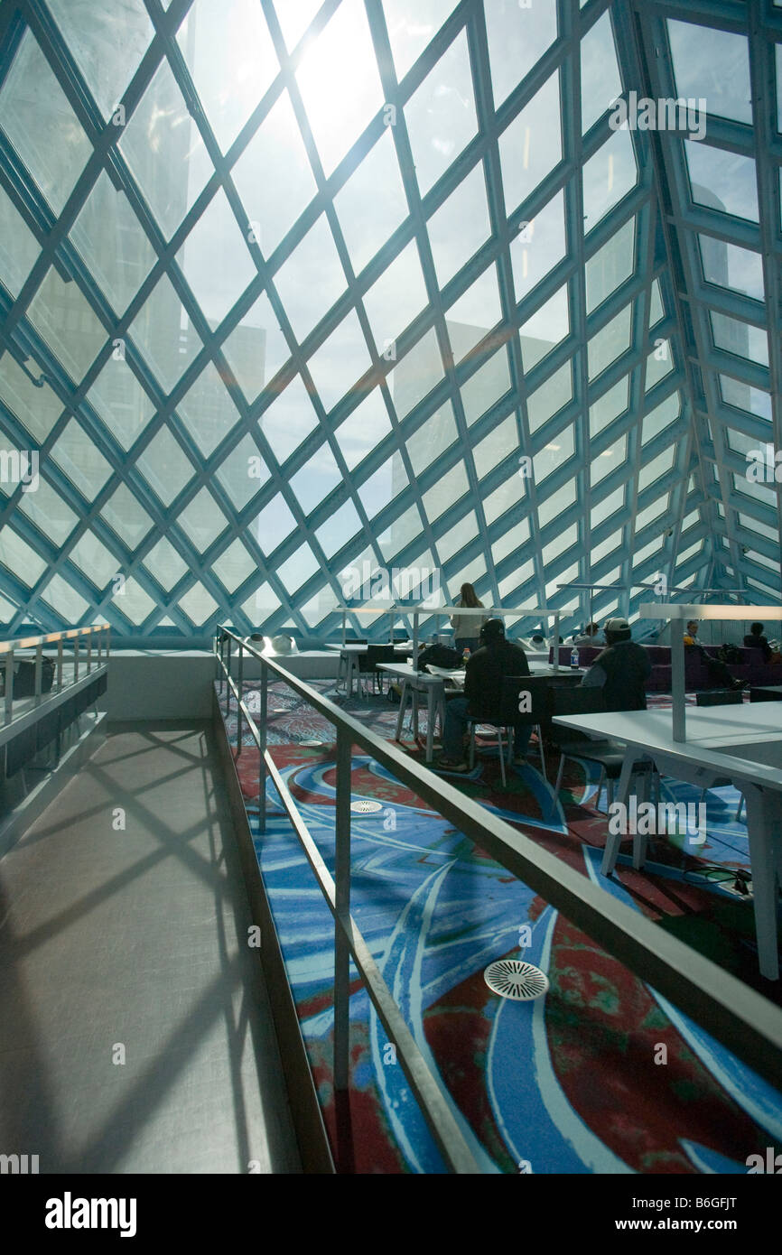Seattle, Washington; Seattle Public Library Stock Photo - Alamy