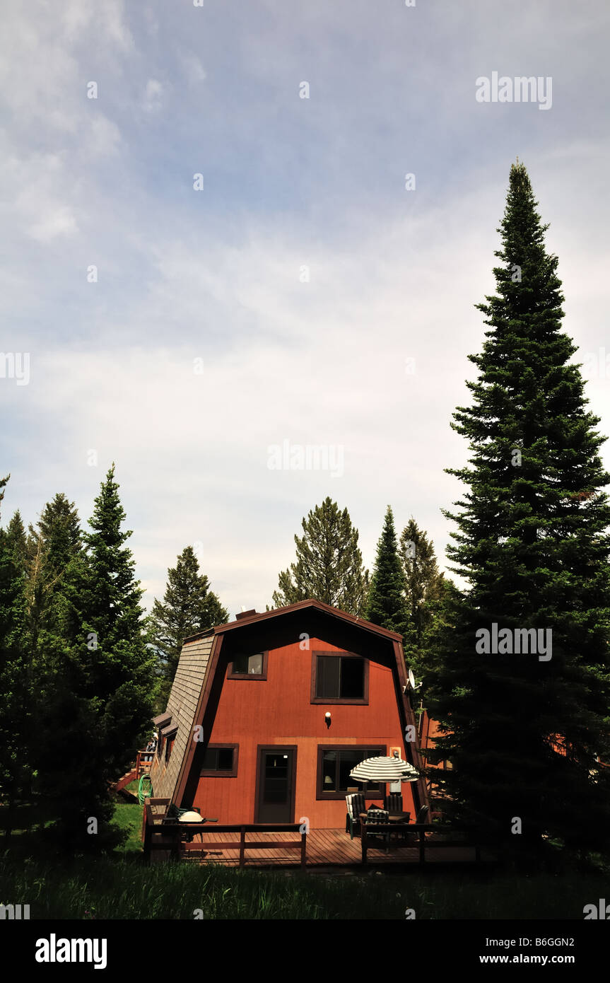 A rustic mountain retreat in Montana Stock Photo - Alamy