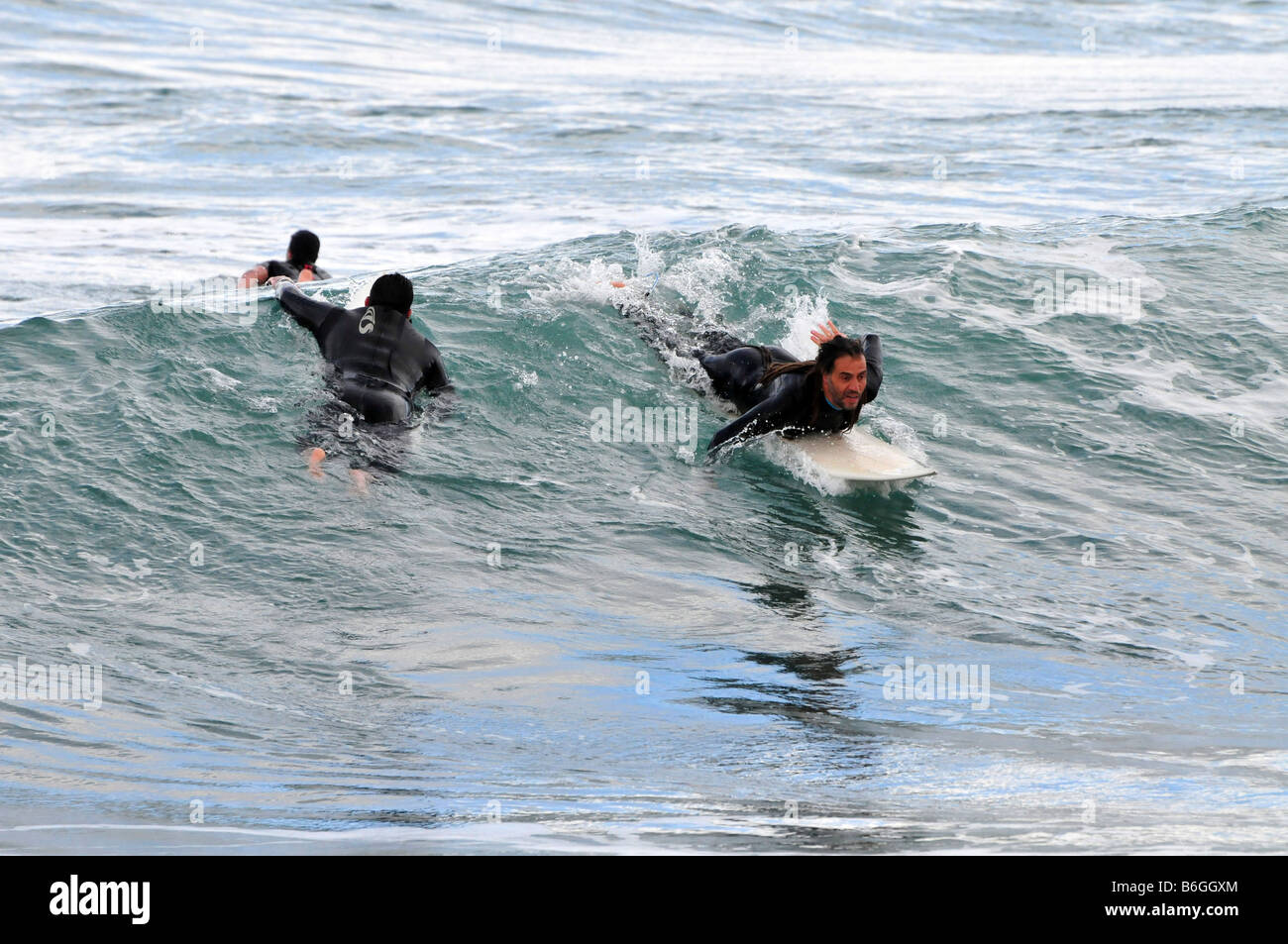 Israel Haifa Bat Galim beach Surfing Stock Photo - Alamy
