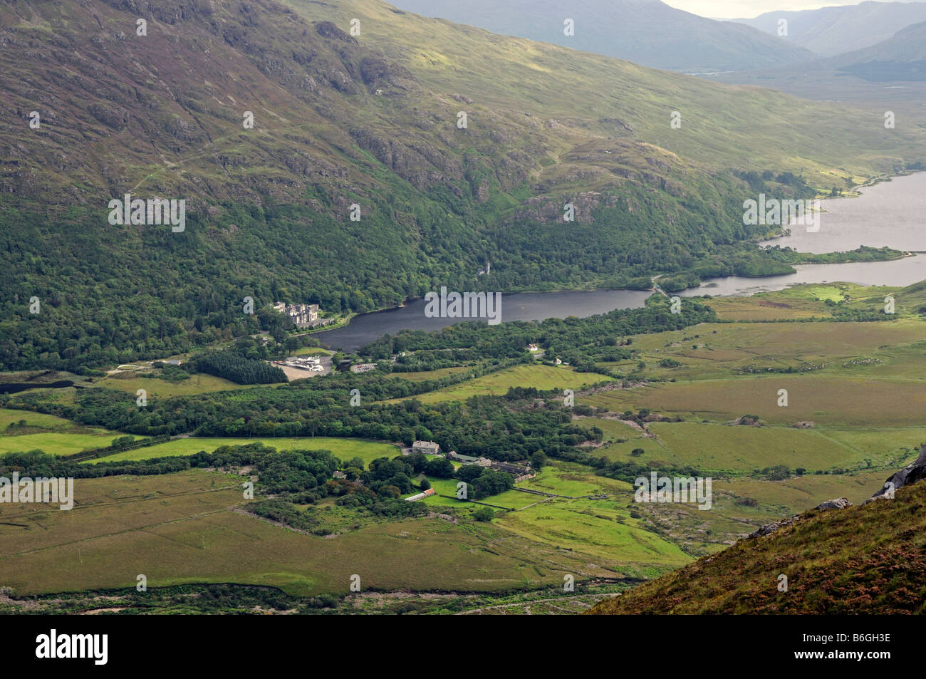connemara national park view twelve pins from top of diamond mountain ...