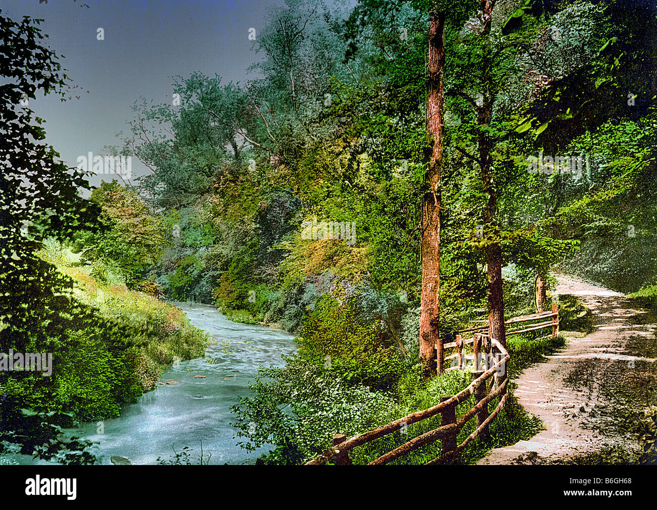 Monmouth, England UK - Monmouthshire, Wales - River Trothy Stock Photo ...