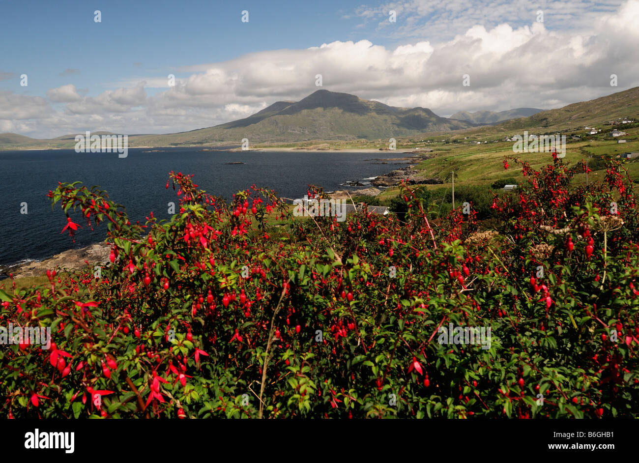 Connemara Mweelrea mountain near lettergesh county galway west of ...