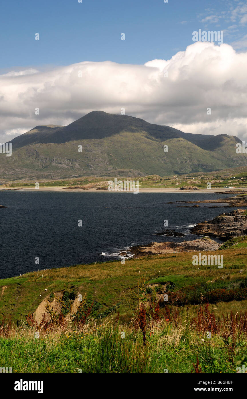 Connemara Mweelrea mountain near lettergesh county galway west of ...