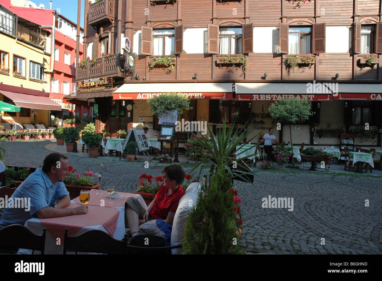 Best Western Istanbul Turkey having drink a beer Stock Photo - Alamy
