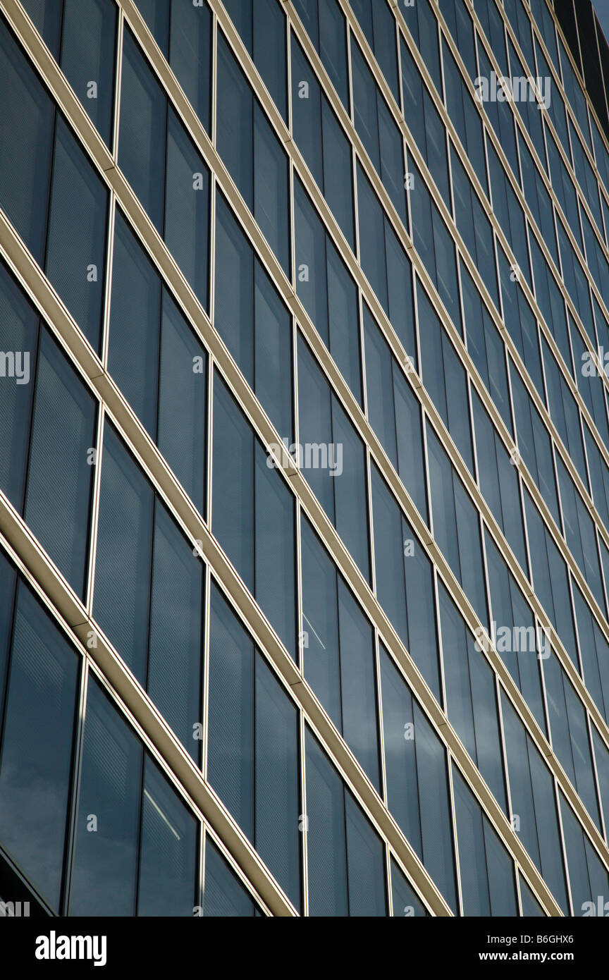 Close-up shot of the architectural details on the side of the Moorhouse ...