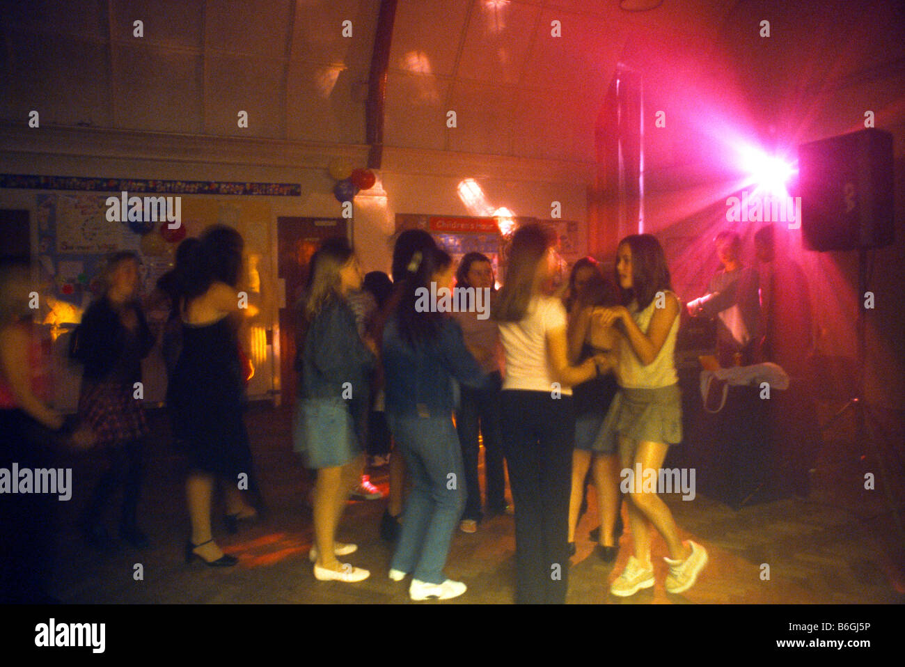 Disco for Girls 13th Birthday Party Stock Photo - Alamy