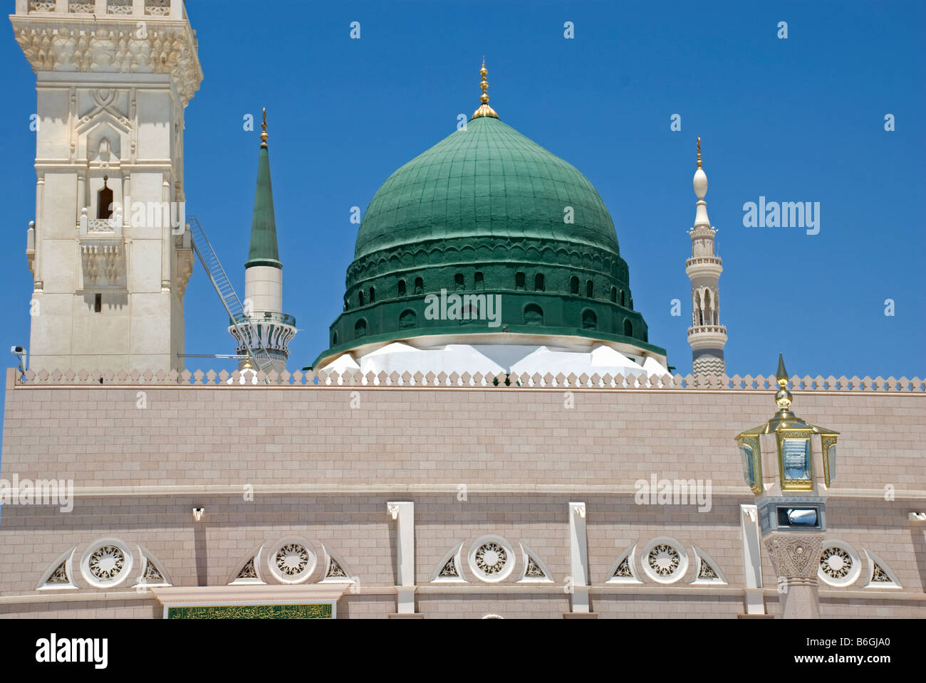 The Mosque of the Prophet Masjid al Nabawi Madinah Saudi Arabia Stock ...