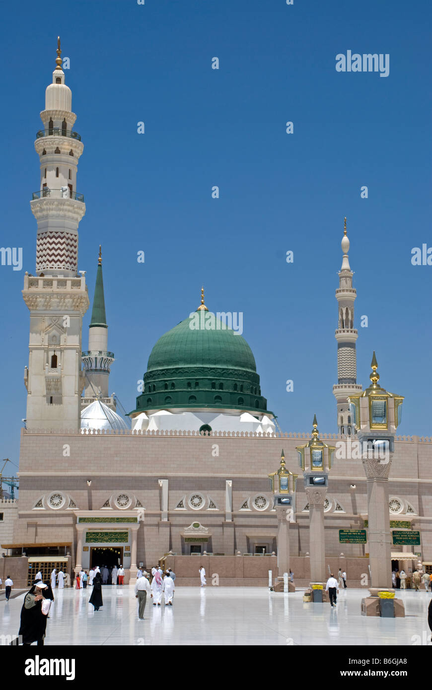 The Mosque of the Prophet Masjid al Nabawi Madinah Saudi Arabia Stock ...