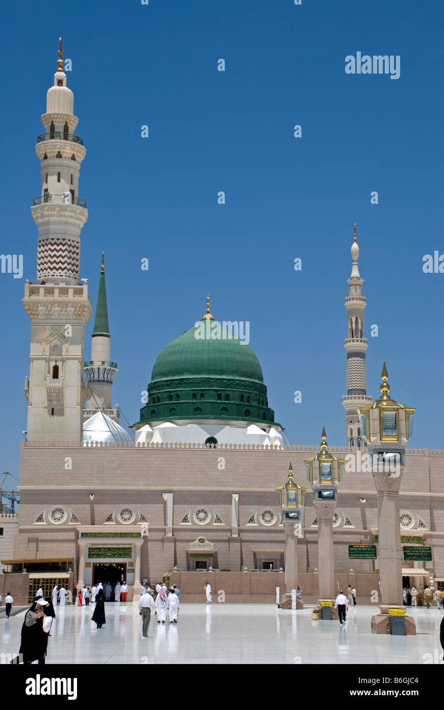 The Mosque of the Prophet Masjid al Nabawi Madinah Saudi Arabia Stock ...