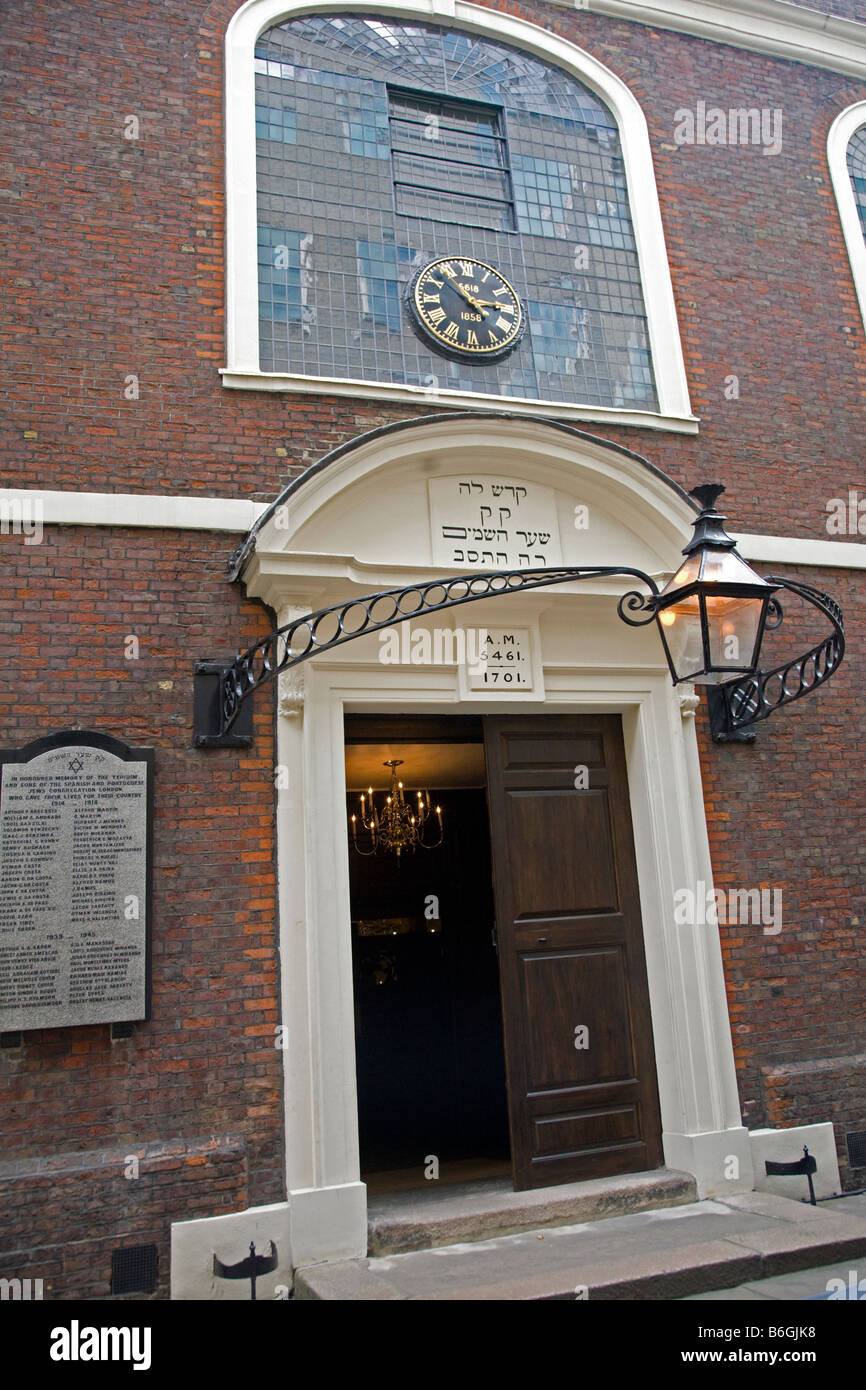 Exterior Bevis Marks Synagogue London England Stock Photo - Alamy