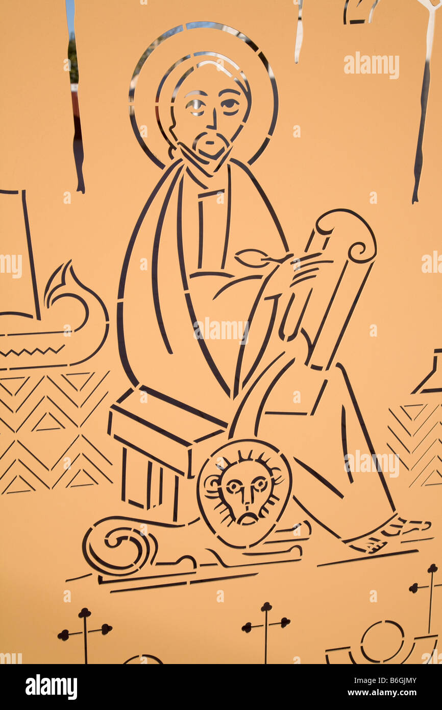 Saint Anba Bishoy Egyptian Monk Metal Door Coptic Orthodox Church ...