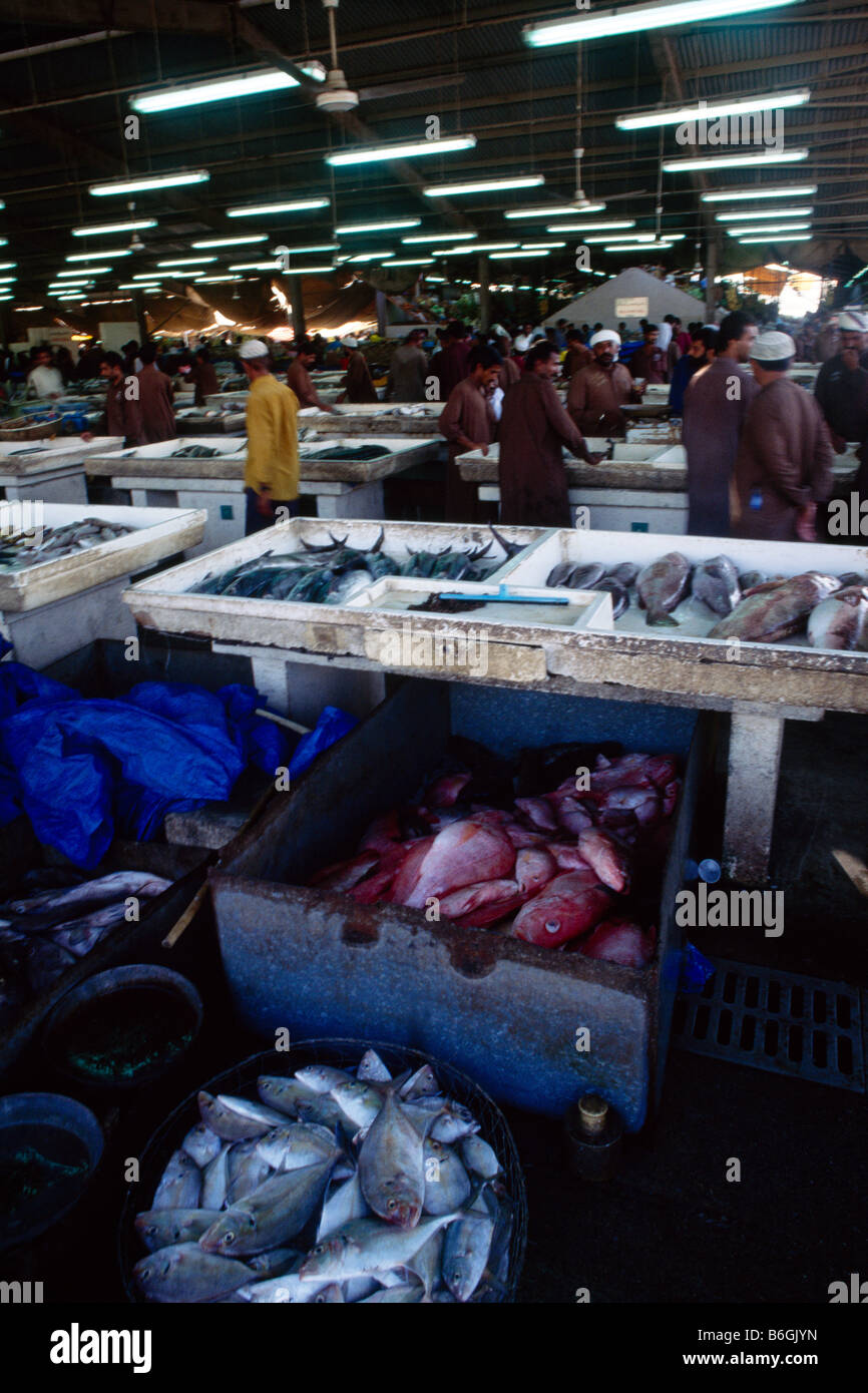 Dubai UAE Fish Souk Stock Photo - Alamy