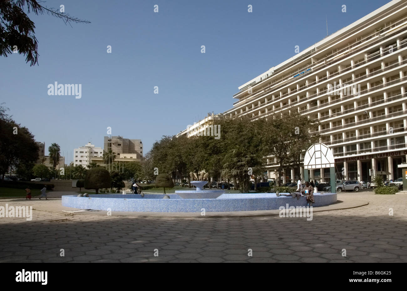 Place de l Indépendance in centre of Dakar Senegal Stock Photo - Alamy