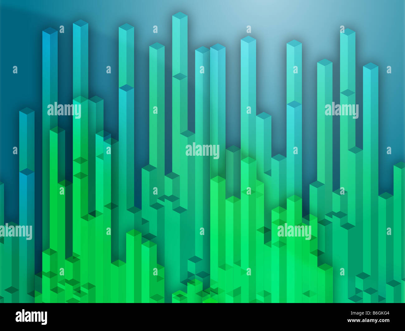 Abstract illustration wallpaper of 3d geometric columns Stock Photo - Alamy
