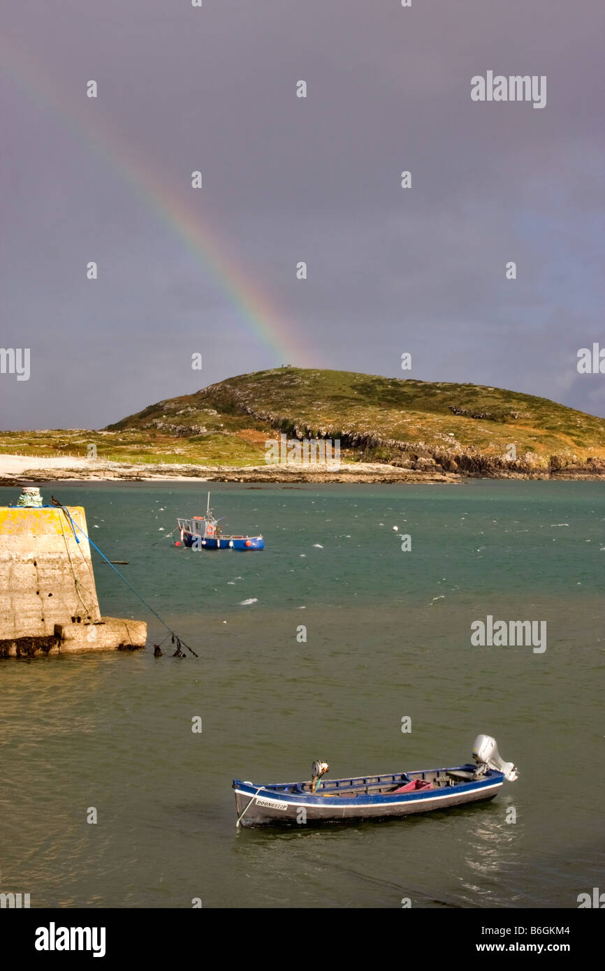 Rainbow, Ballyconneely, Connemara, Republic of Ireland Stock Photo - Alamy