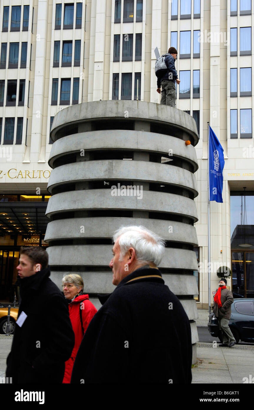 stuntman actor climber potsdamer platz berlin germany deutschland ...